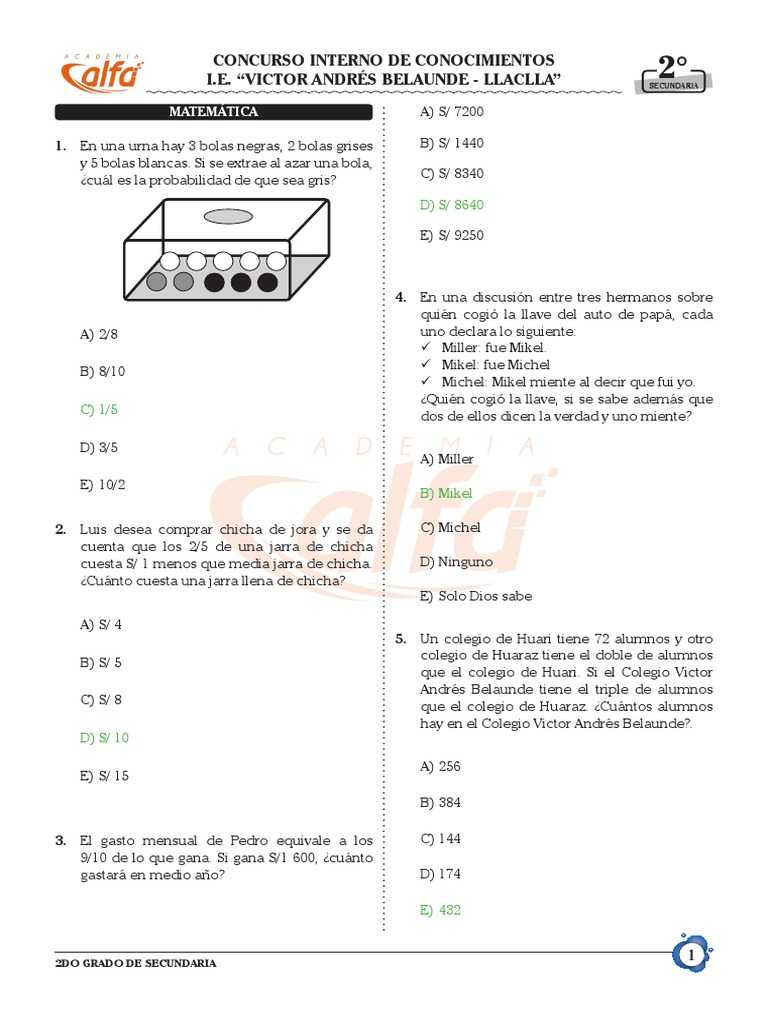 2do de Secundaria Claves | PDF | Agua