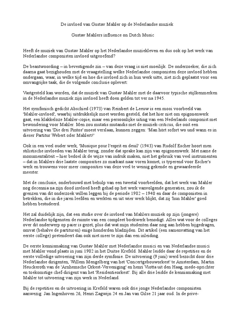 Mahler | PDF