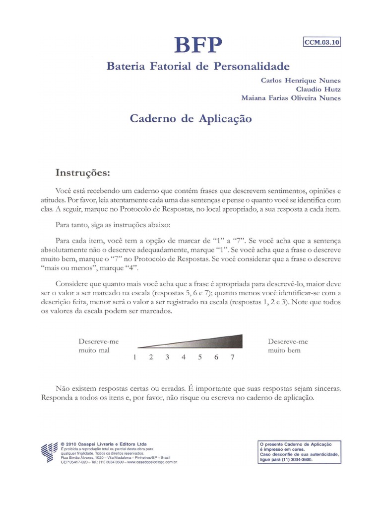 BFP - Teste (2) | PDF