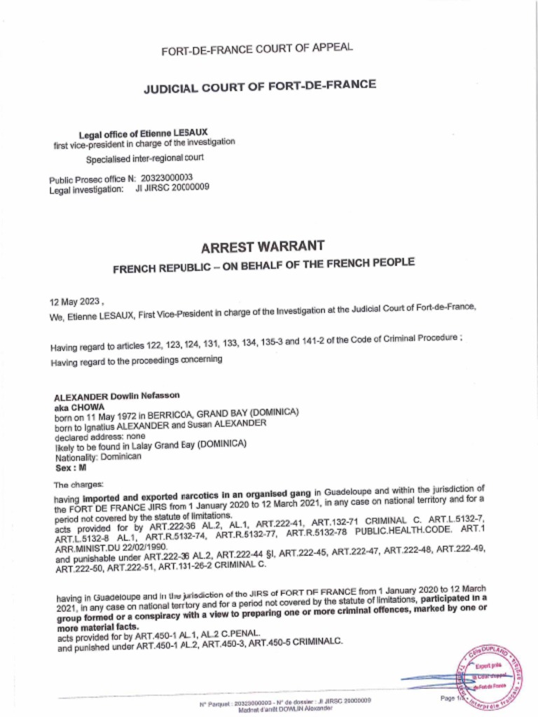 Arrest Warrant | PDF