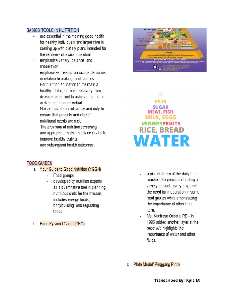 Essential Nutrition Tools and Guidelines | PDF | Nutrients | Diet ...