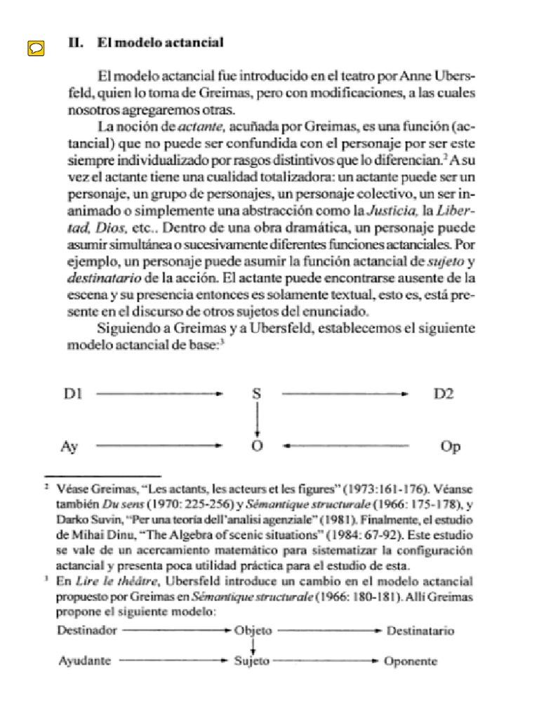 00g-El Modelo Actancial en El Teatro | PDF