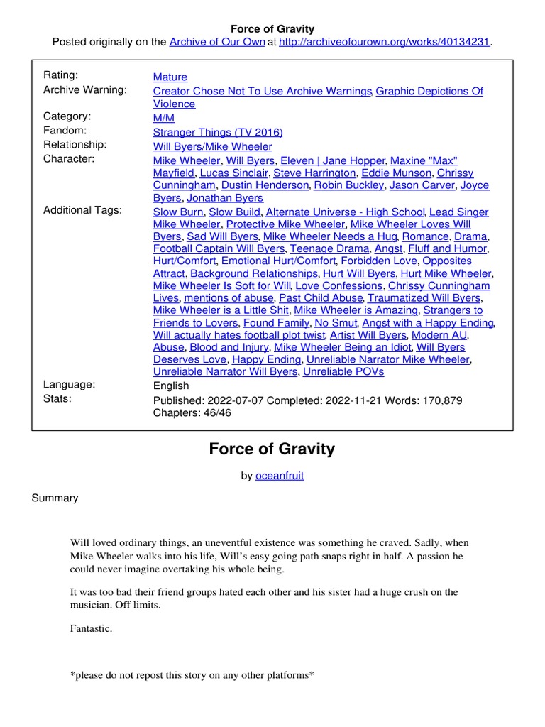 Force of Gravity | PDF
