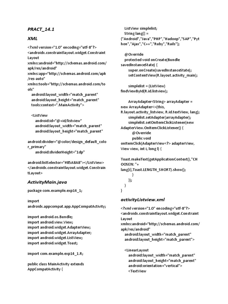 Mad 14.1 | PDF | Application Software | Computer Engineering