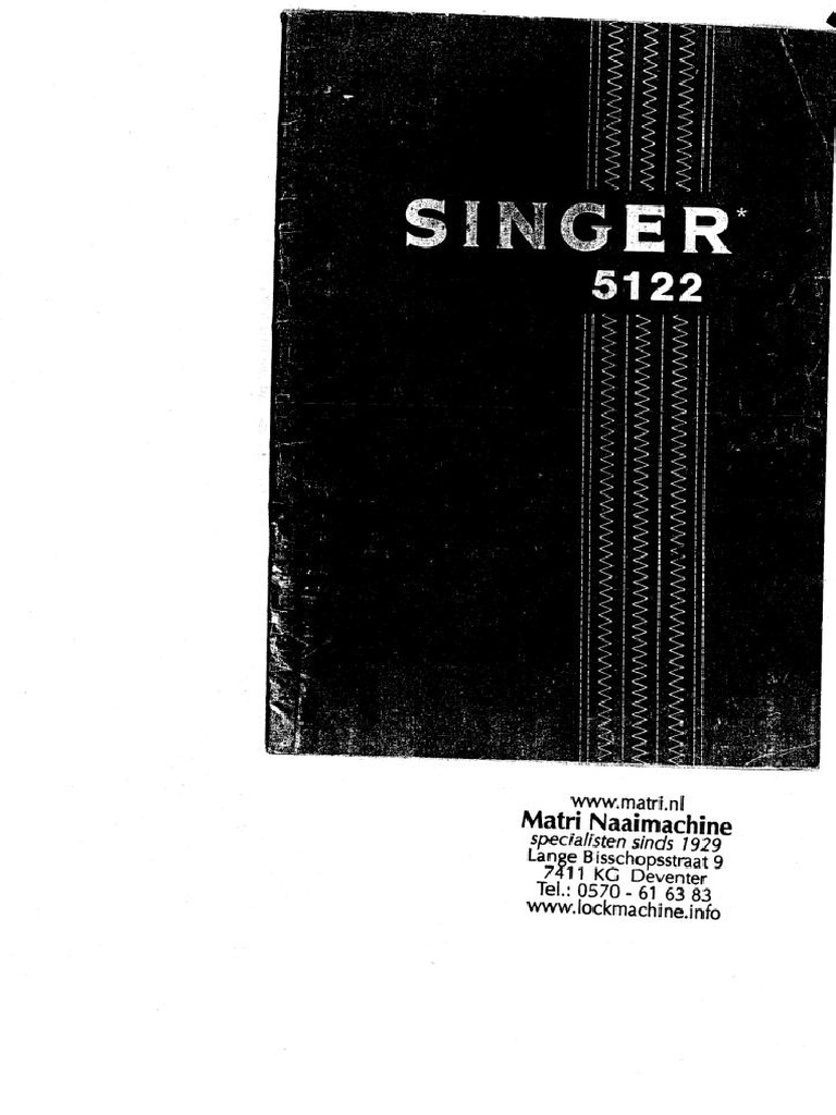 Singer 5122 NL | PDF