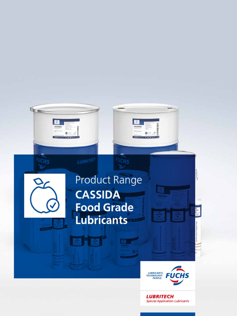Cassida Product Range | PDF | Lubricant | Bearing (Mechanical)