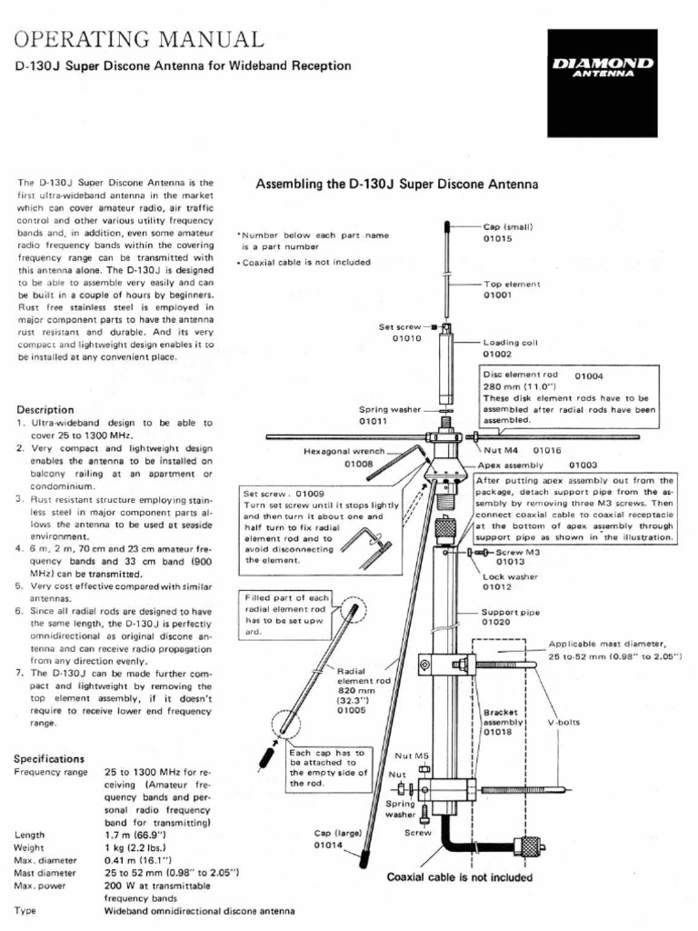 Antena D130J | PDF