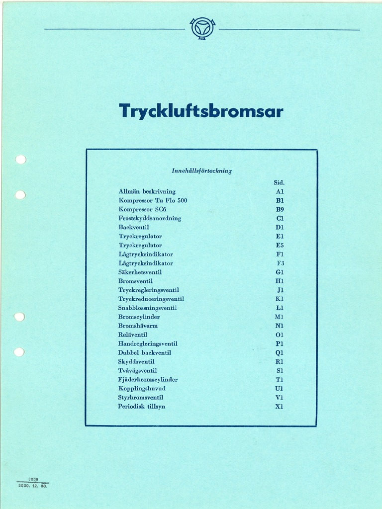 Bromsar Tryckluft 00 | PDF