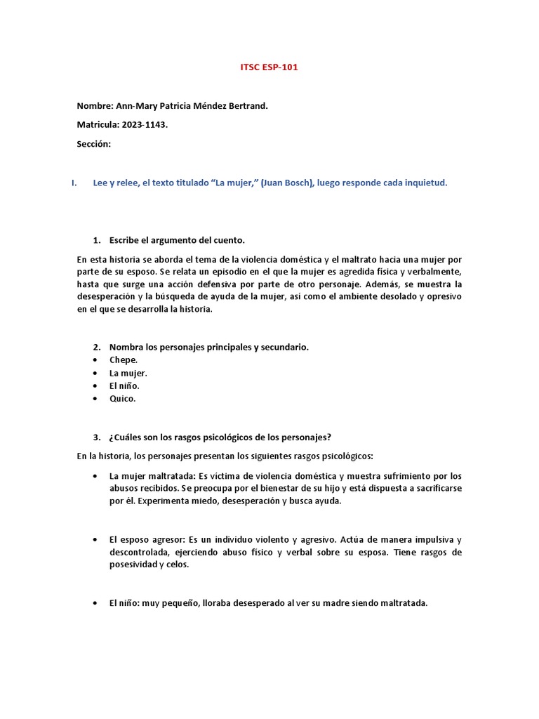 Itsc Esp | PDF | Violencia doméstica | Agresión