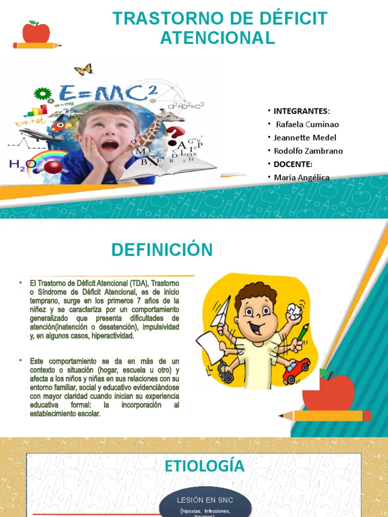Ema Tda | PDF | Desorden hiperactivo y deficit de atencion | Sicología