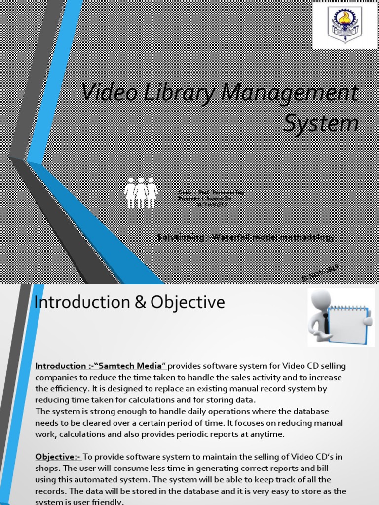 Video Library Management System MTech IT Nov 2019 New | PDF | Information Management | Data ...