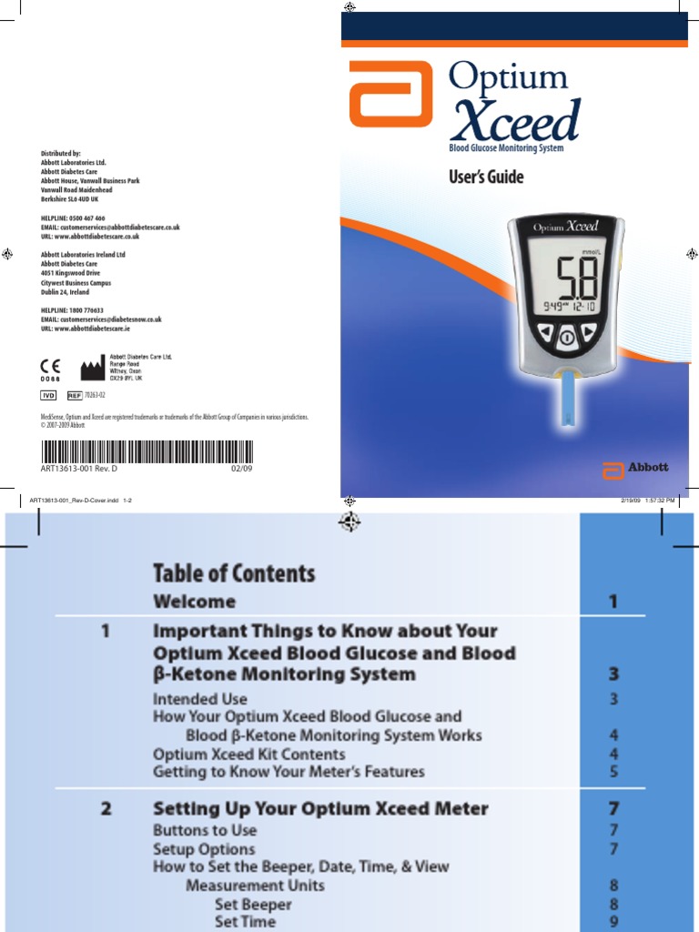 Abbott Optium Xceed Manual | PDF