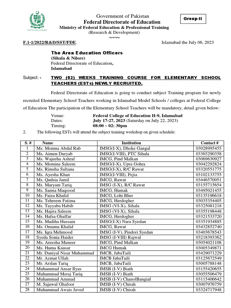 B-III-G-II (Sihala & Nilore) | PDF | Pakistan | Government Of Pakistan