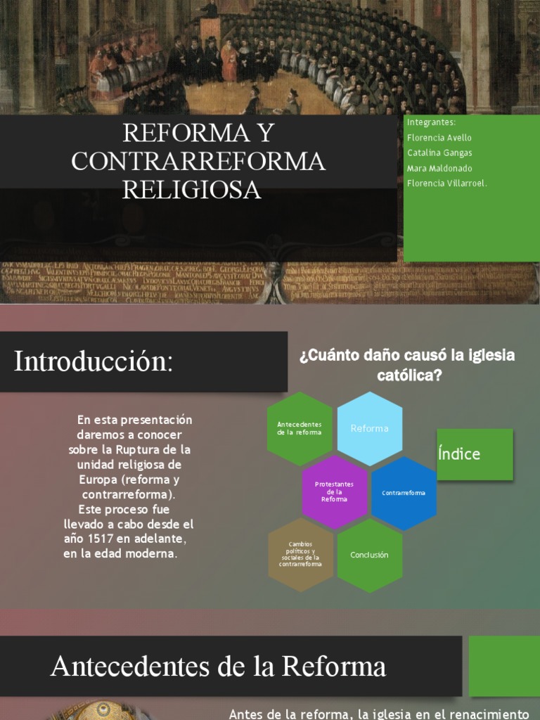 La Reforma y Contrarreforma Religiosa. | PDF | protestantismo | Iglesia ...
