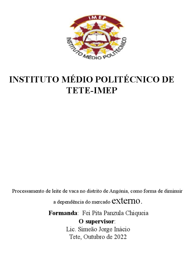 Instituto Médio Politécnico de Tete-Imep | PDF