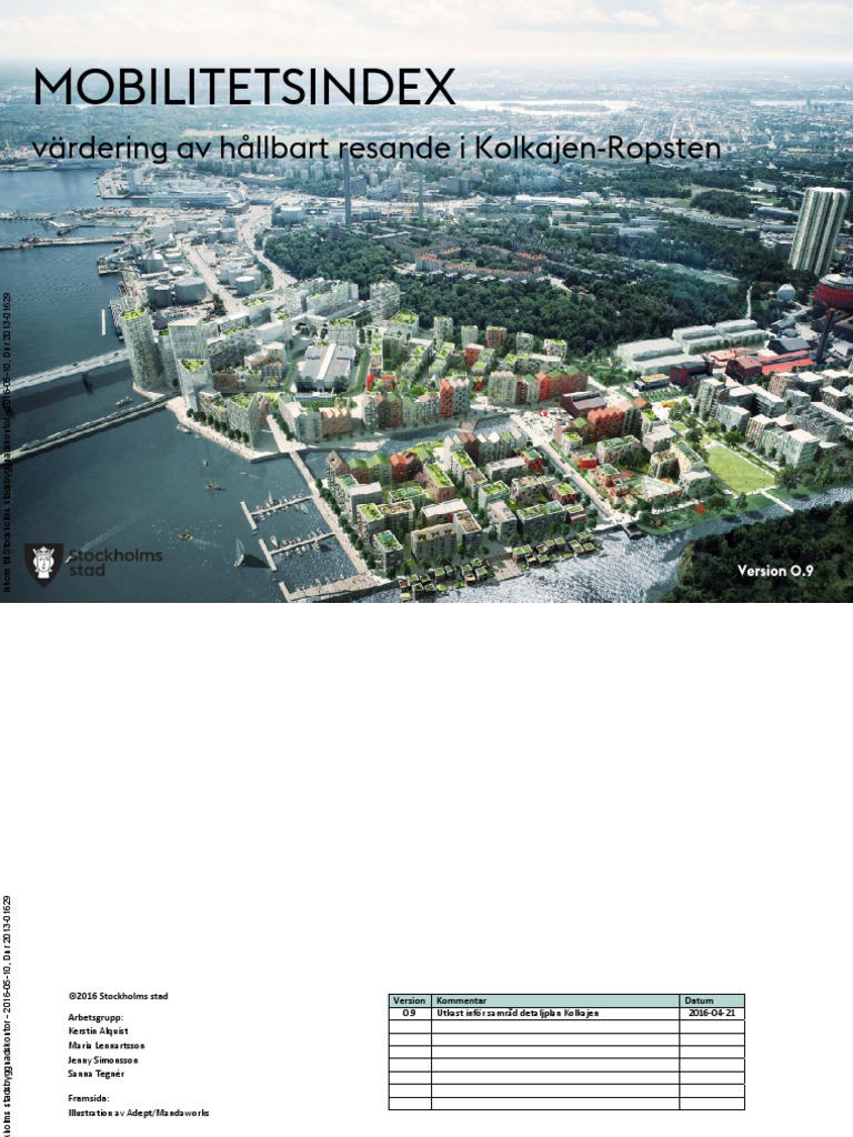 Mobilitetsindex Kolkajen-Ropsten V 0.9 5729617 2 7 | PDF