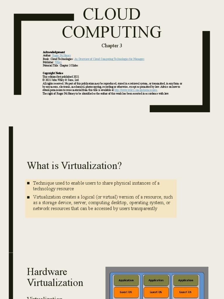 CH 03 | PDF | Virtualization | Virtual Machine