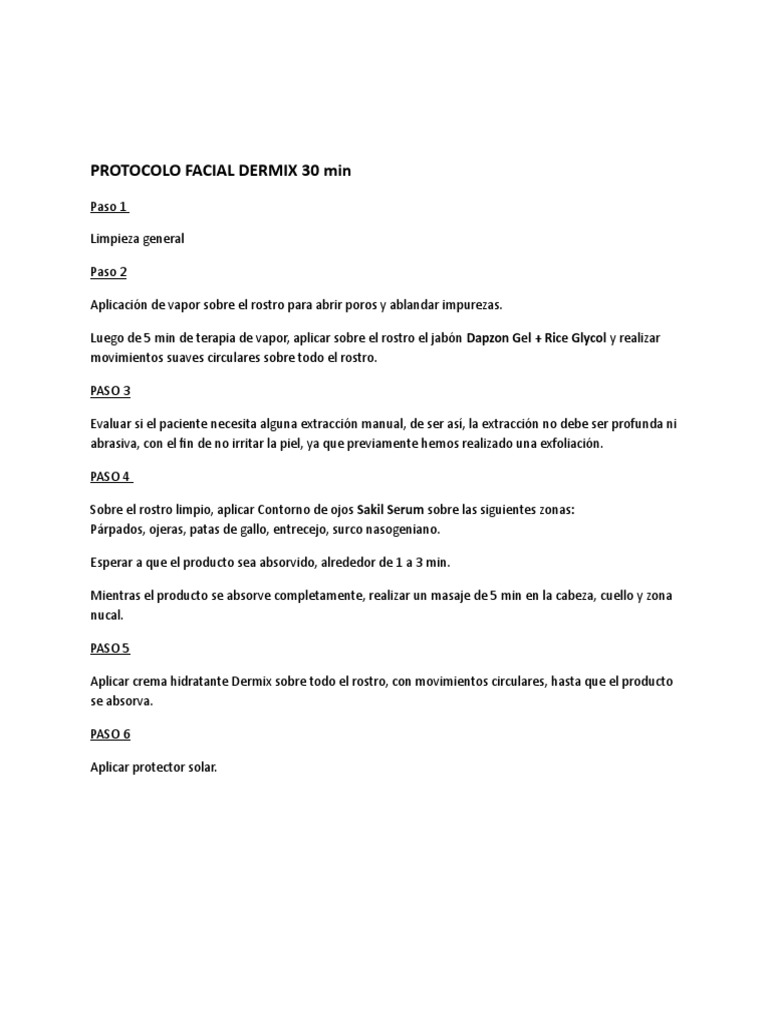 Protocolo Facial | PDF