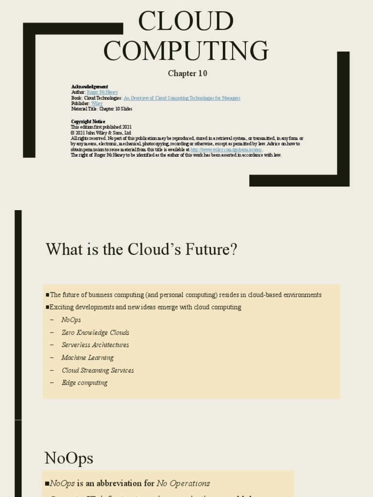 CH 10 | PDF | Cloud Computing | Internet Of Things