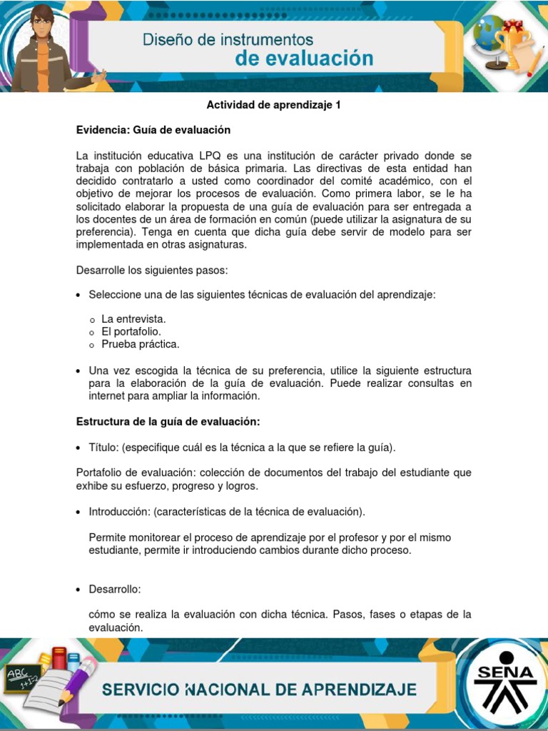 Actividad 1 Jainer Cera | PDF | Evaluación | Aprendizaje