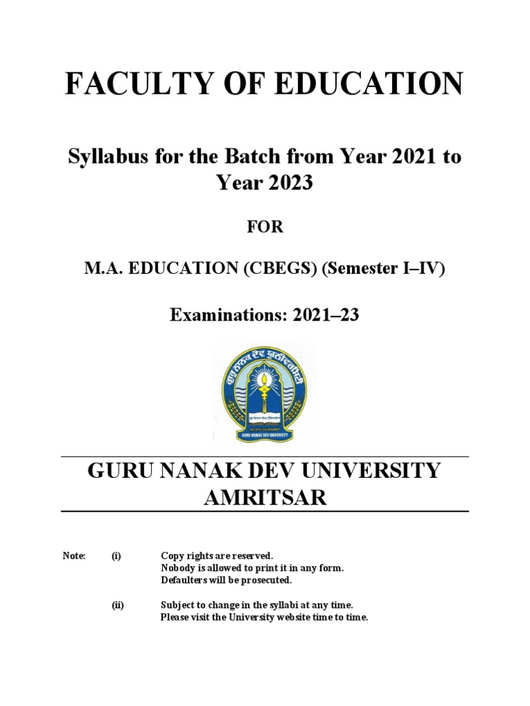 Revised Syllabus Pdf Sampling Statistics Sustainability