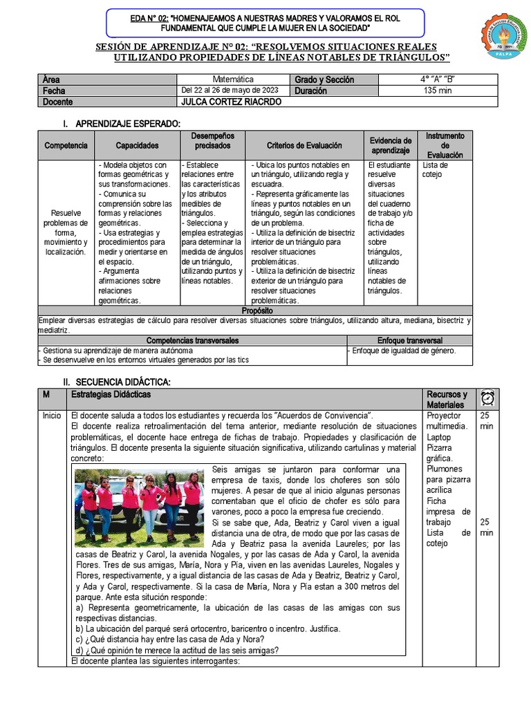 4°-Sesion 2-Eda 2 | PDF