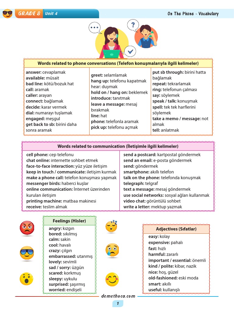 8.4 Vocabulary List | PDF