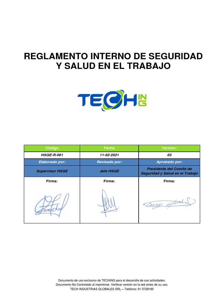 Hsqe-R-001 V.03 | PDF | Seguridad y salud ocupacional | Valores
