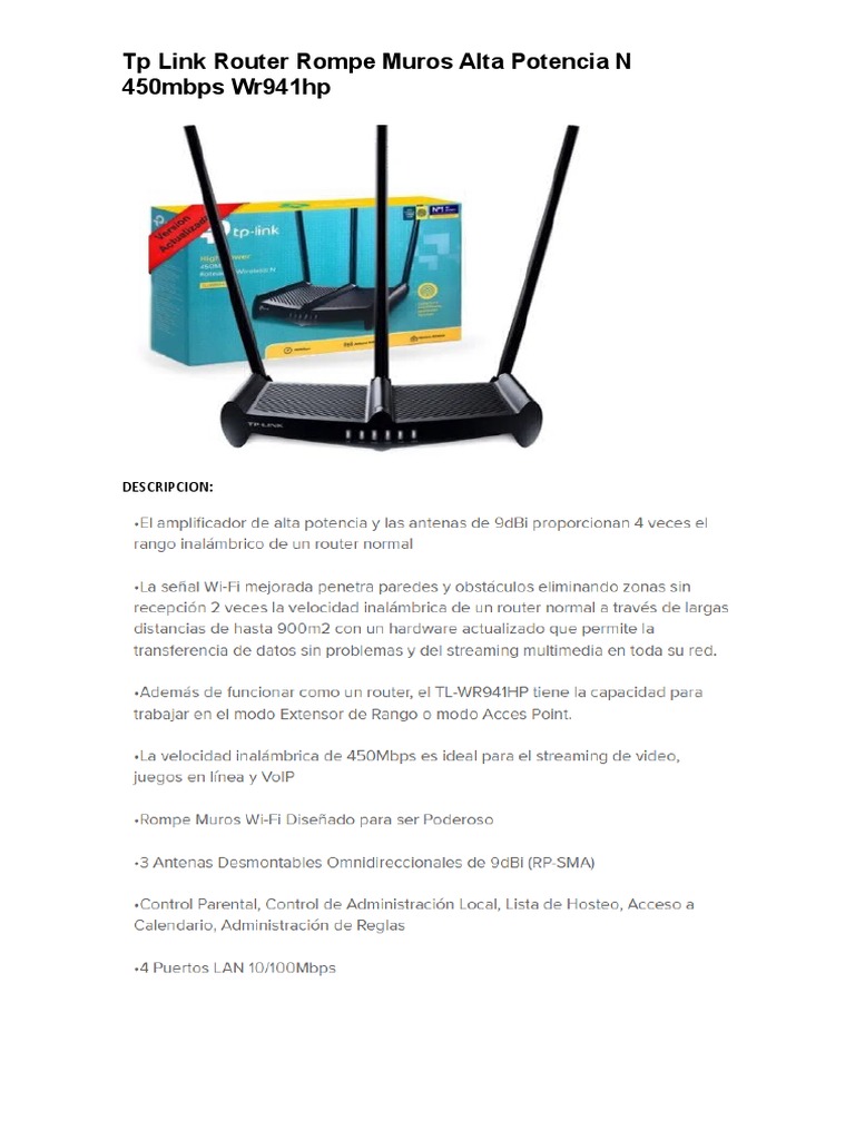 Descripcion Router | PDF