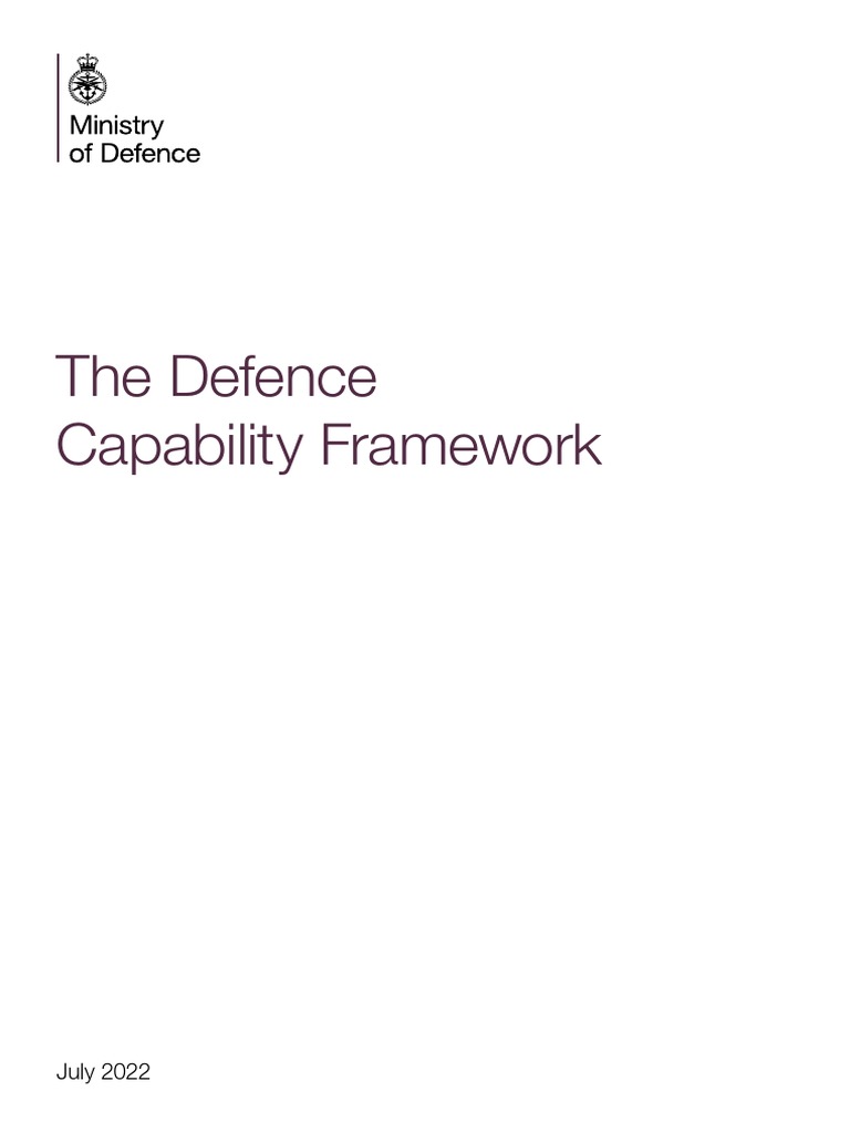 MOD Defence Capability Framework Accessible Jul22 | Download Free PDF ...