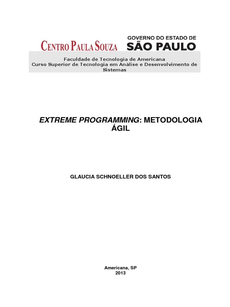 Estudo de caso 6 XP_EXTREME PROGRAMMING METODOLOGIA ÁGIL | PDF ...