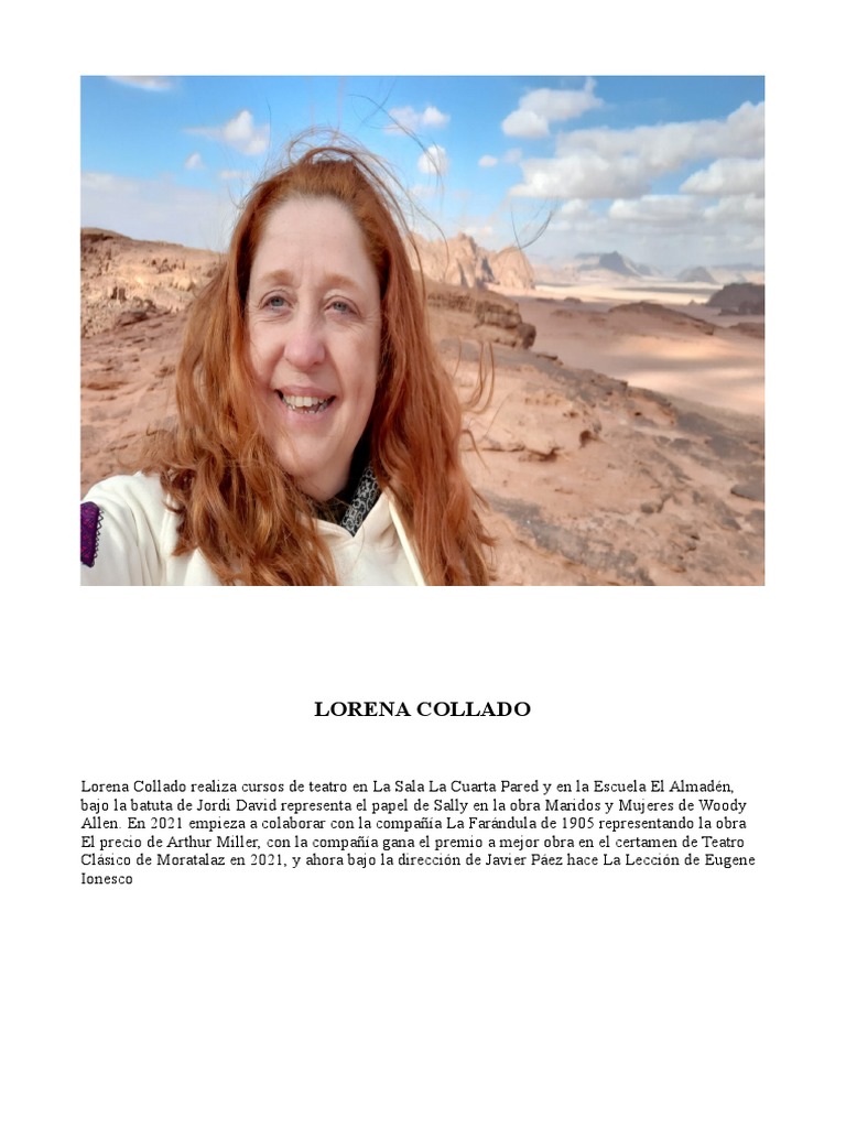 6 Curriculum Lorena Collado. | PDF | Poesía