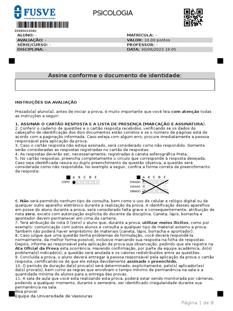 Prova de Psic Juridica | PDF