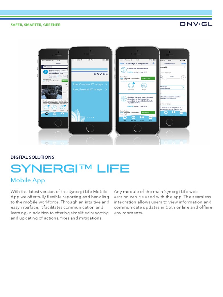 Synergi Life Mobile App Flier | PDF