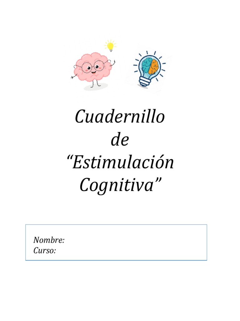 Cuadernillo de Estimulación Cognitiva | PDF | Compilador | Neuropsicología