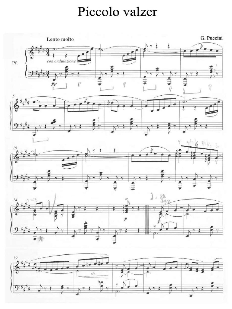 Puccini - Piccolo Valzer | PDF