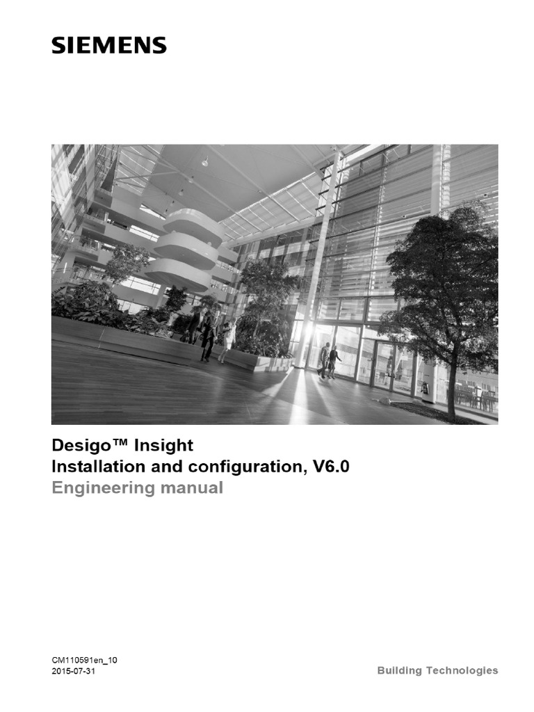Desigo Insight, Installation and Configuration, V6.0 | PDF
