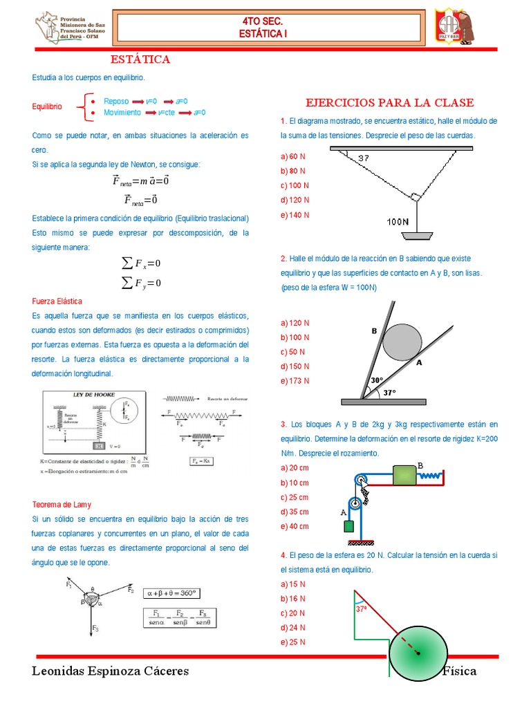 Estática I | PDF
