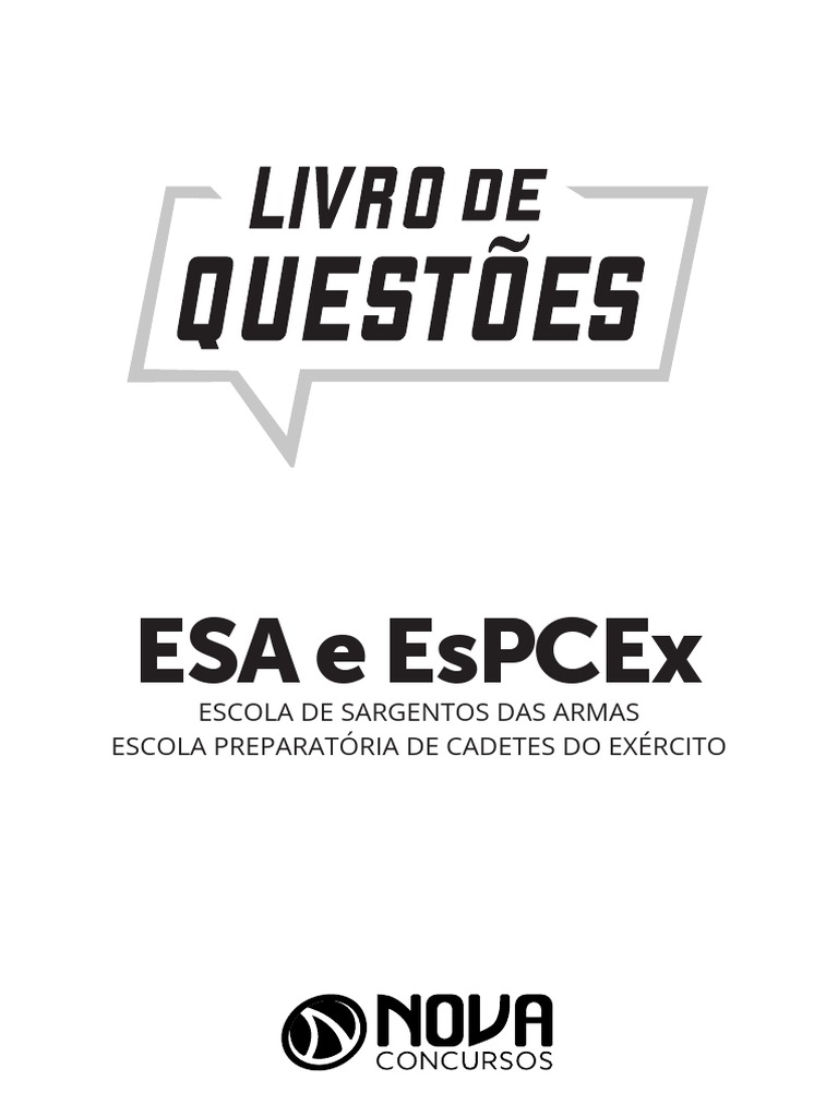 NV lv046 22 740 Questoes Esa Espcex Miolo Amostra | PDF | Universidade