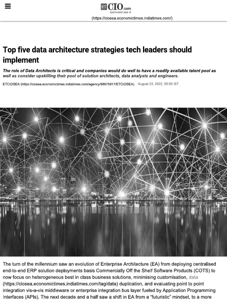 Internet Top 5 Data Architecture Strategies Pdf