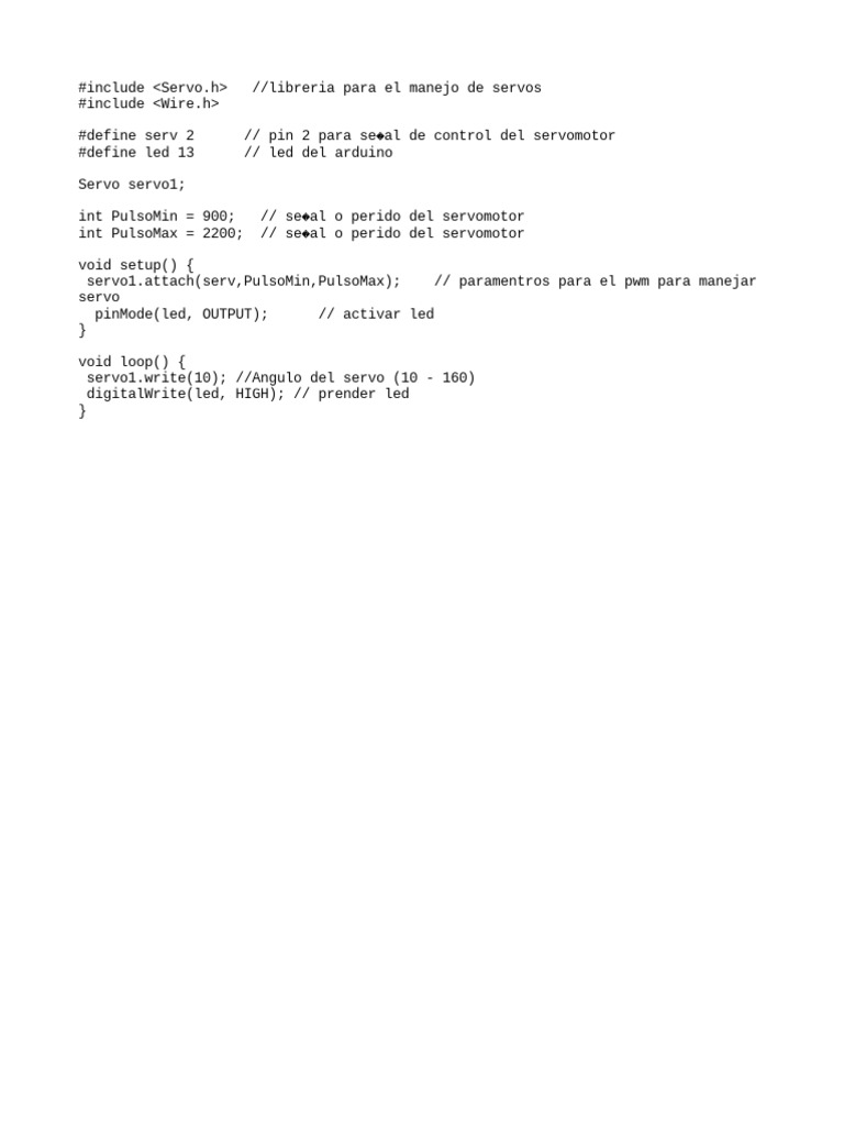 Arduino Sevo Para Valvula Pdf 
