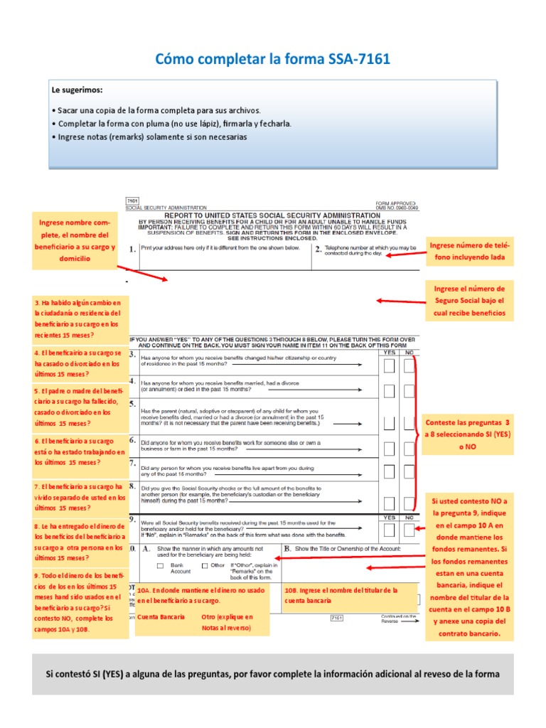 Como Completar La Forma 7161 | PDF