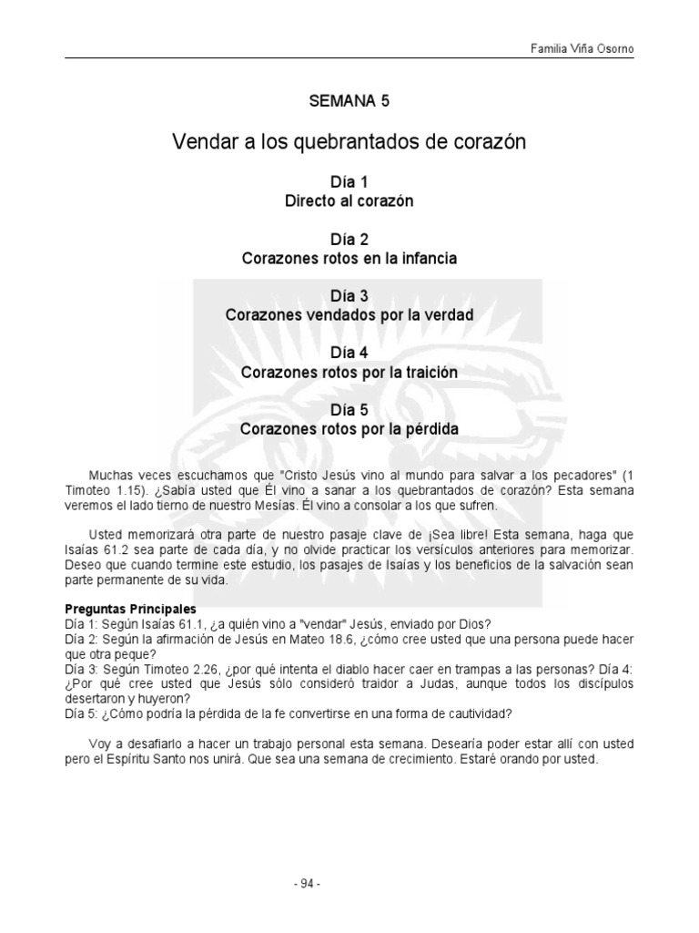 Sea Libre Semana 5 | PDF | Cristo (título) | Jesús