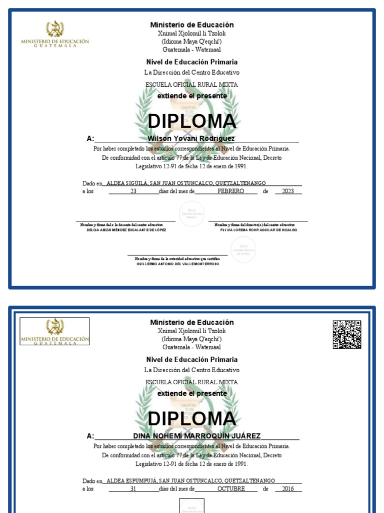 DIPLOMA_0909032443_642744_28102016084913 | PDF | Guatemala | Mesoamérica