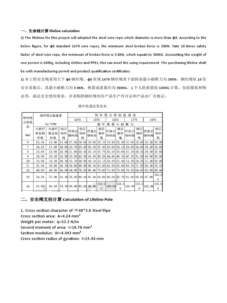 Lifeline Calculation | PDF | Building Engineering | Materials