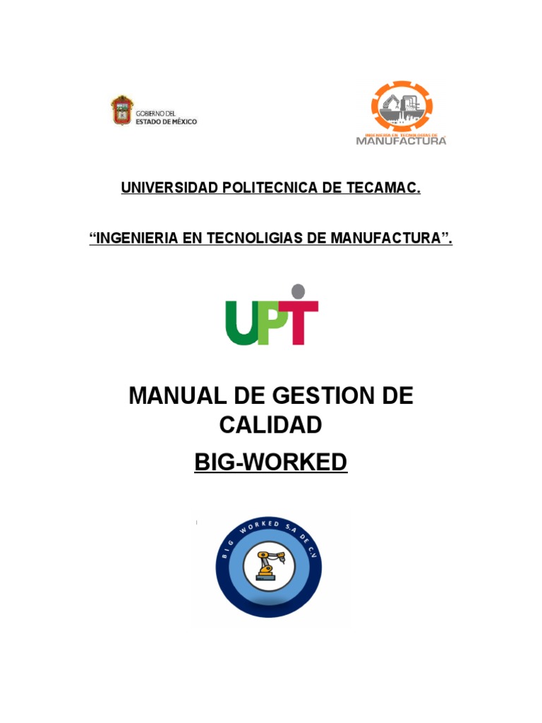 Manual de Calidad | PDF | Calidad (comercial) | Gestión de la calidad