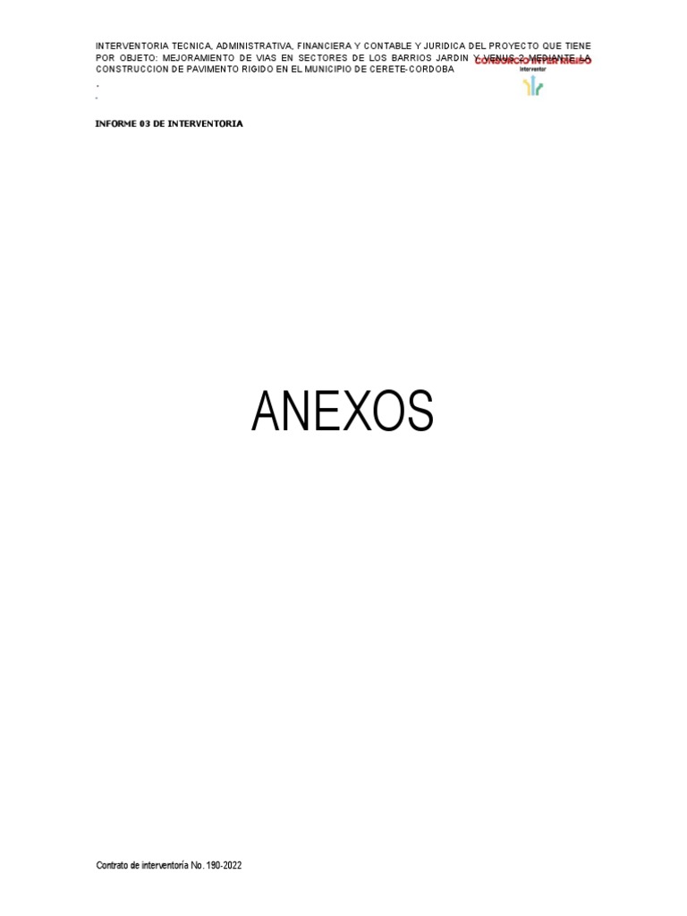 Anexos Informe | PDF