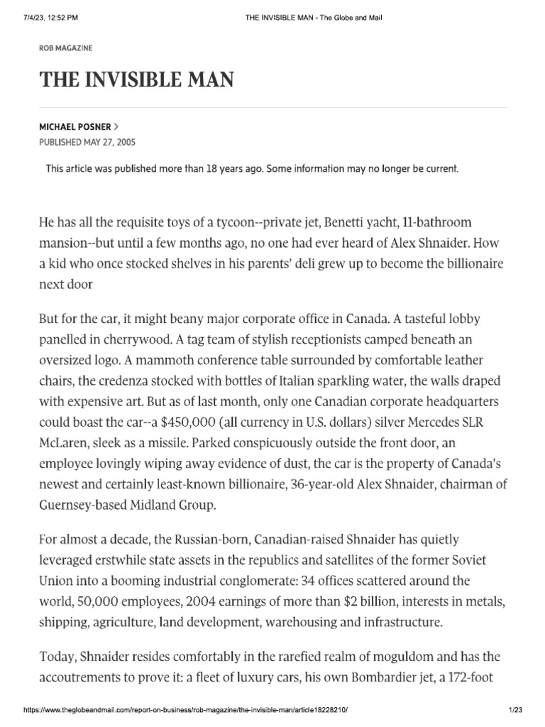 The Invisible Man | PDF