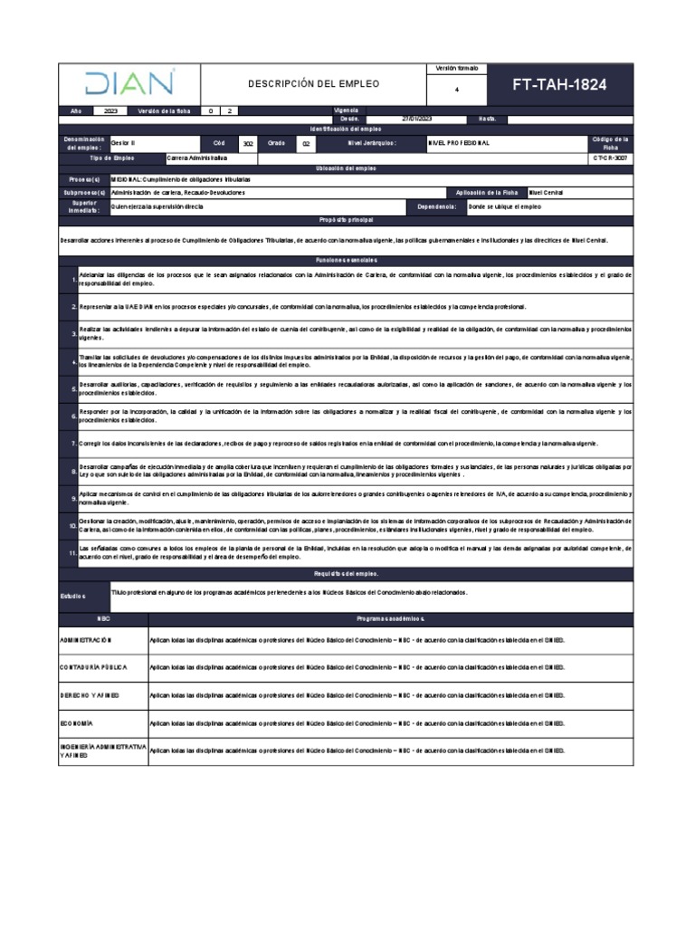 Gestor Ii 198304 - Admon de Cartera, Recaudo y Devoluciones - Misional Cumplimiento Ob ...