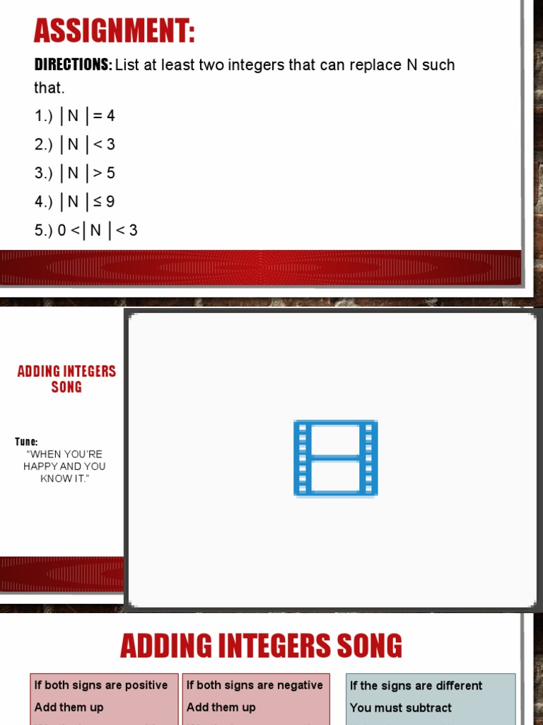 Add of Integers | PDF | Integer | Mathematics